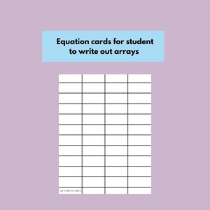 City of Arrays - Multiplication Craft Project - Etsy