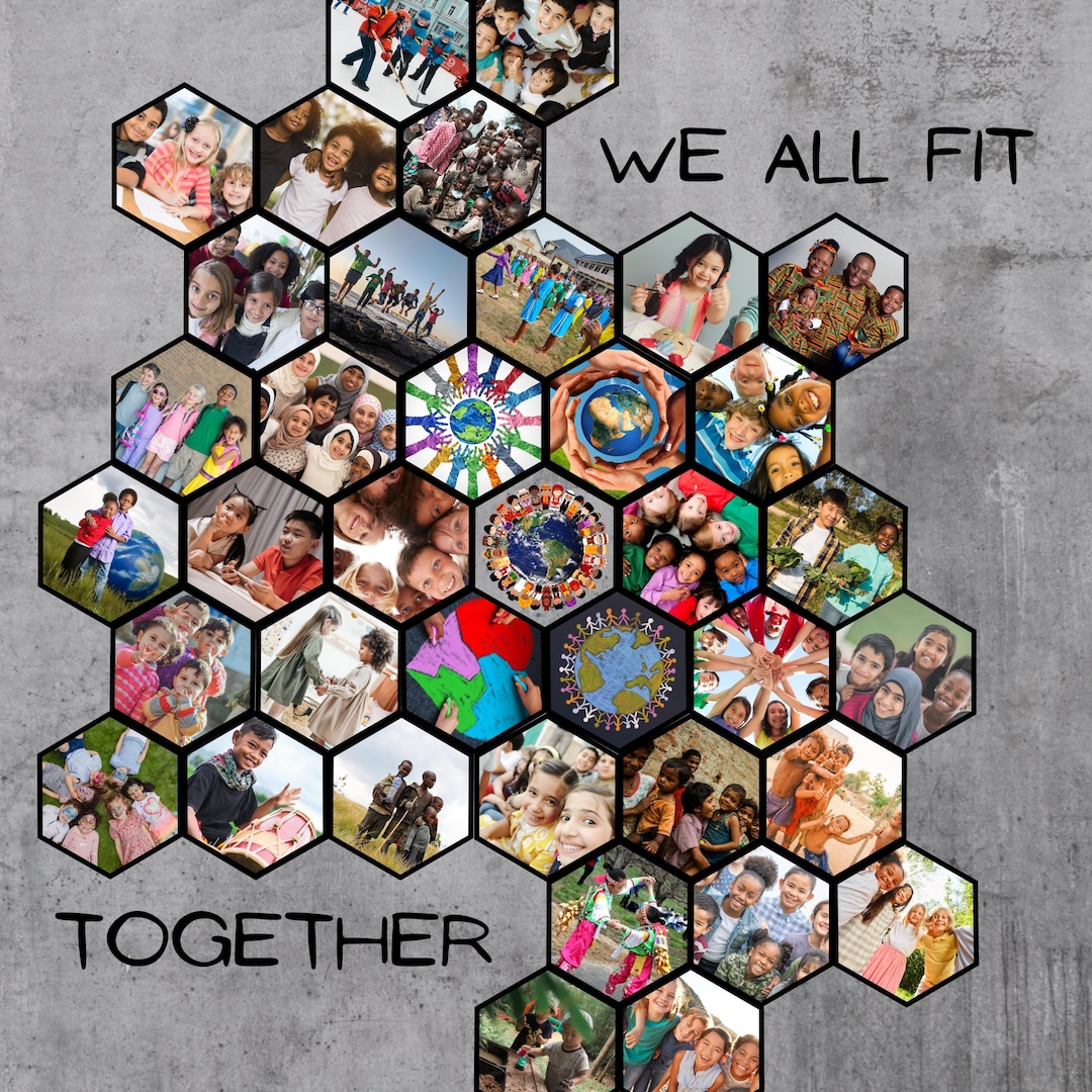 We All Fit Together - Diversity Project - Wall Collage Bundle - Etsy