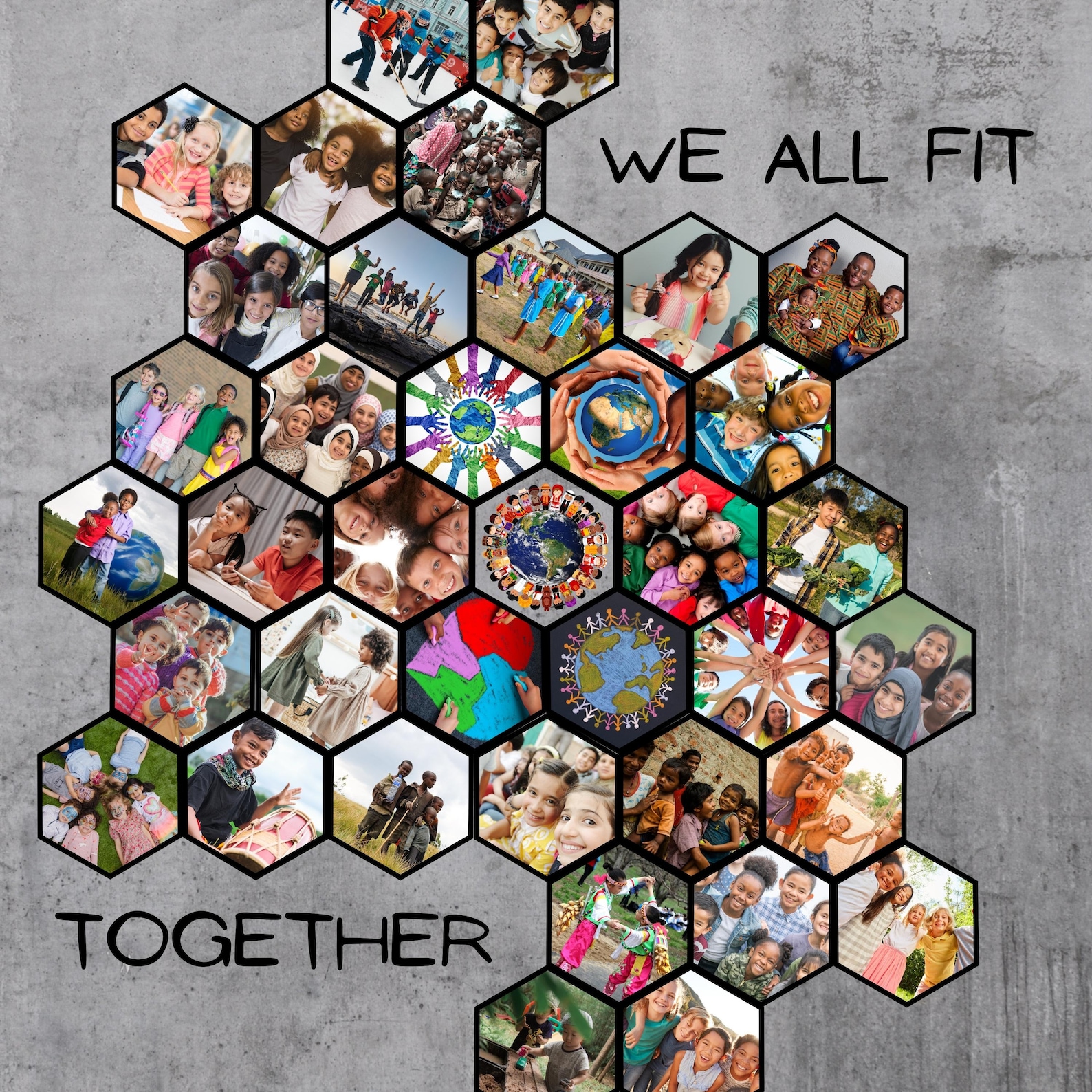 We All Fit Together - Diversity Project - Wall Collage Bundle - Etsy