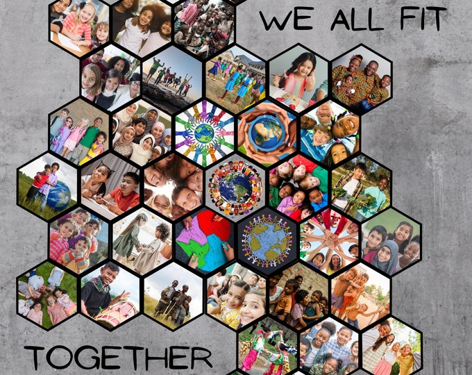 We All Fit Together Diversity Project Wall Collage Bundle - Etsy