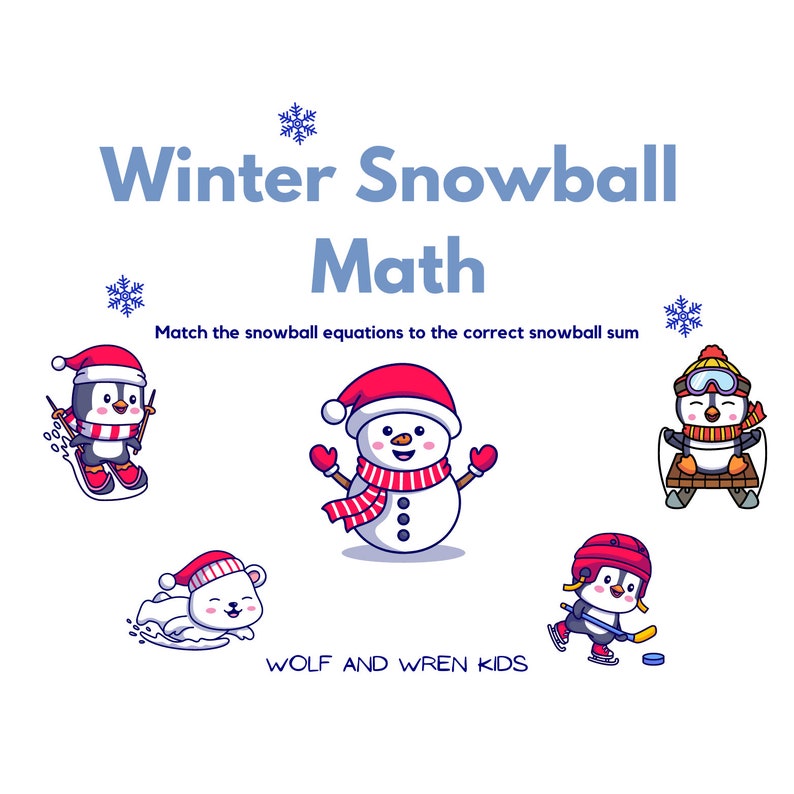 Snowball Math - Etsy