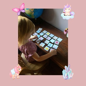 Unicorn Matching Memory Game - Pre-k, Kindergarten - Etsy