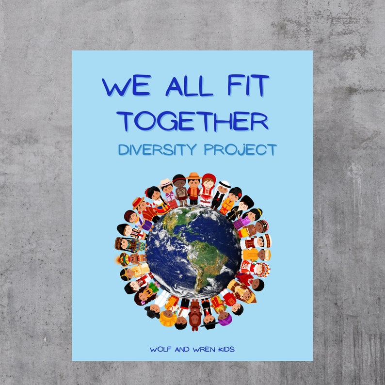 We All Fit Together - Diversity Project - Wall Collage Bundle - Etsy