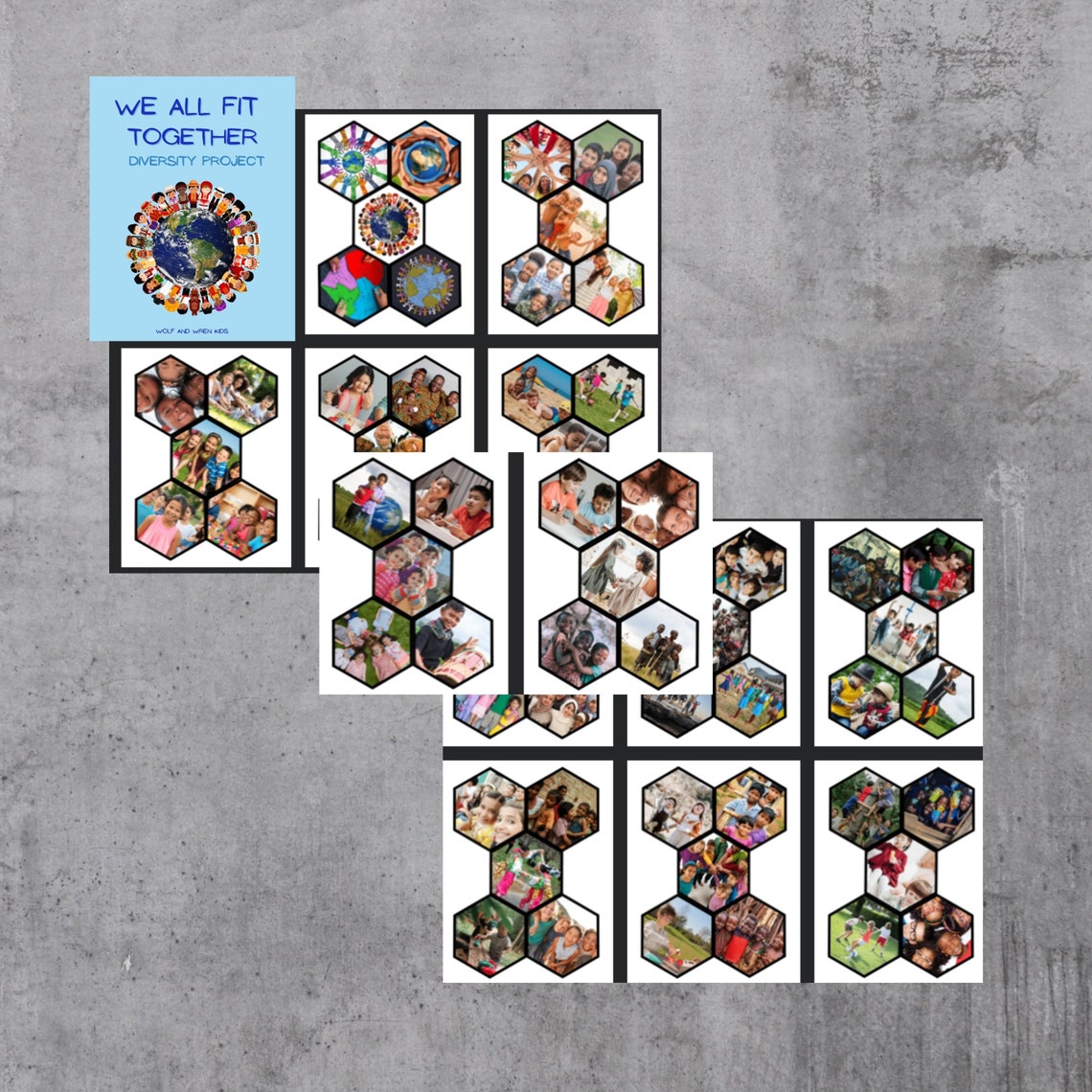 We All Fit Together - Diversity Project - Wall Collage Bundle - Etsy