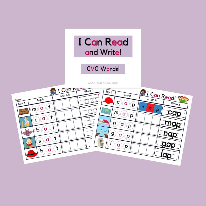 I Can Read and Write CVC Words - Science of Reading - Etsy