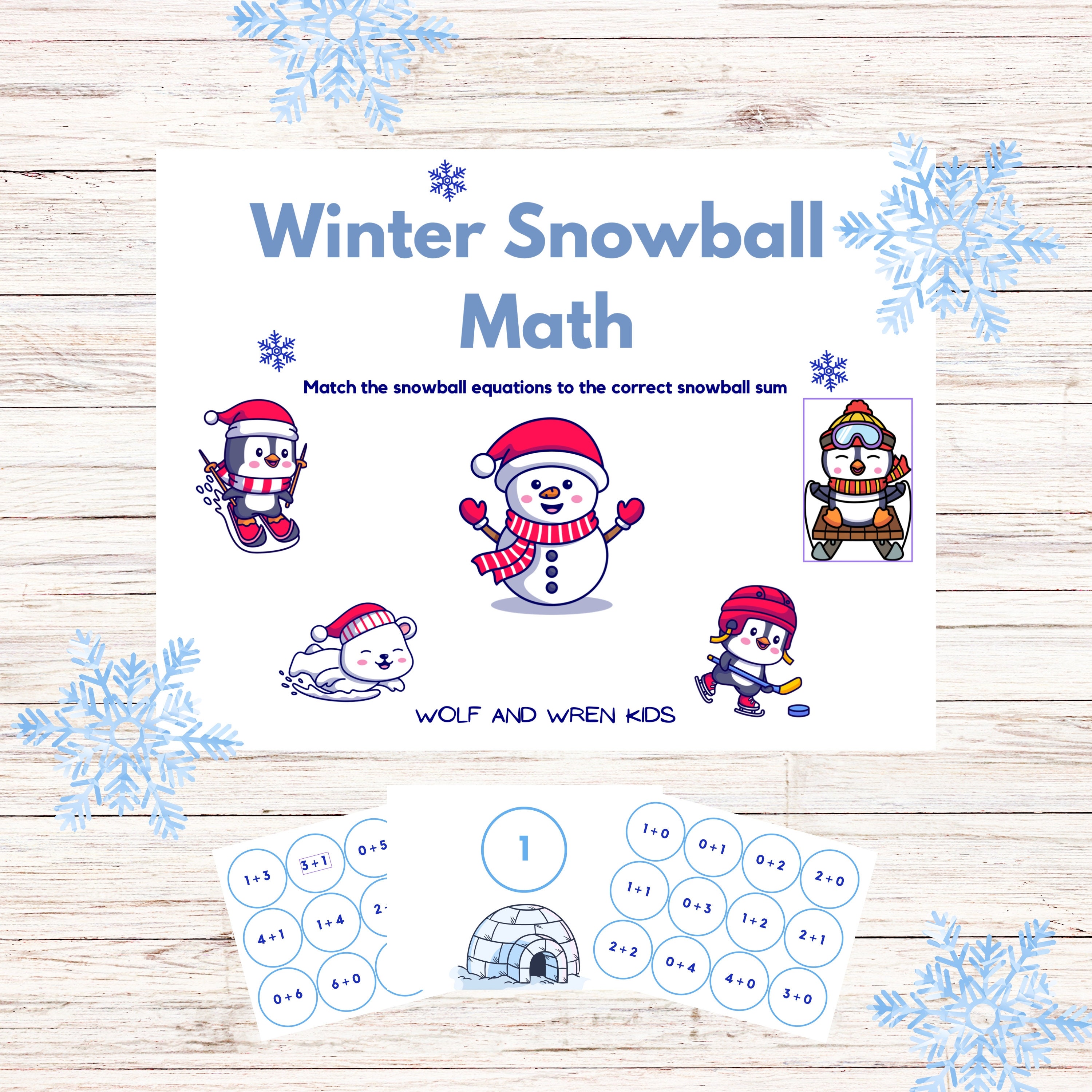 Snowball Math - Etsy