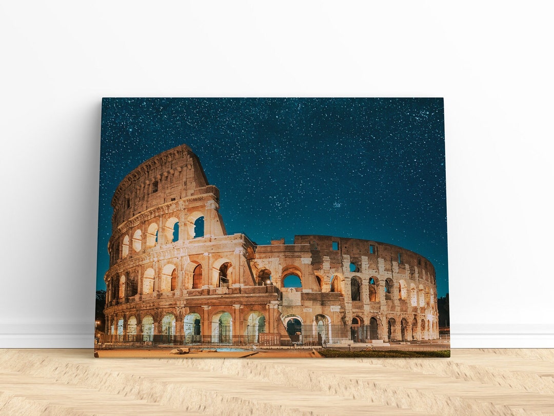 Rome Canvas Print, Colosseum Print, Colosseum Travel Print, Rome Print ...