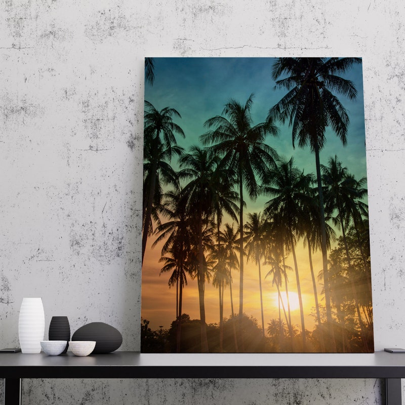 Palm Tree Wall Art - Etsy