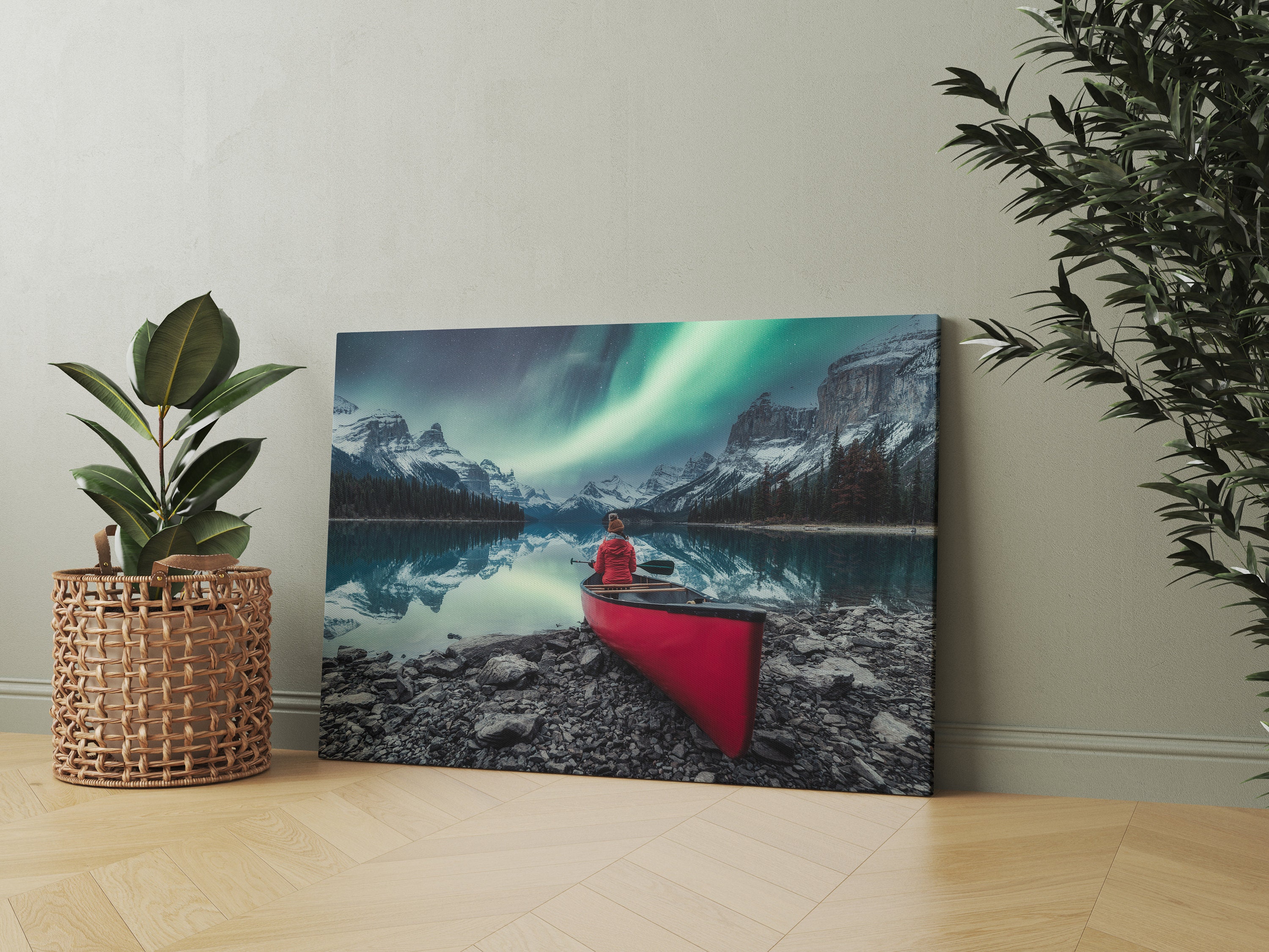 Northern Lights Canvas Wall Art Print Northern Lights Print - Etsy