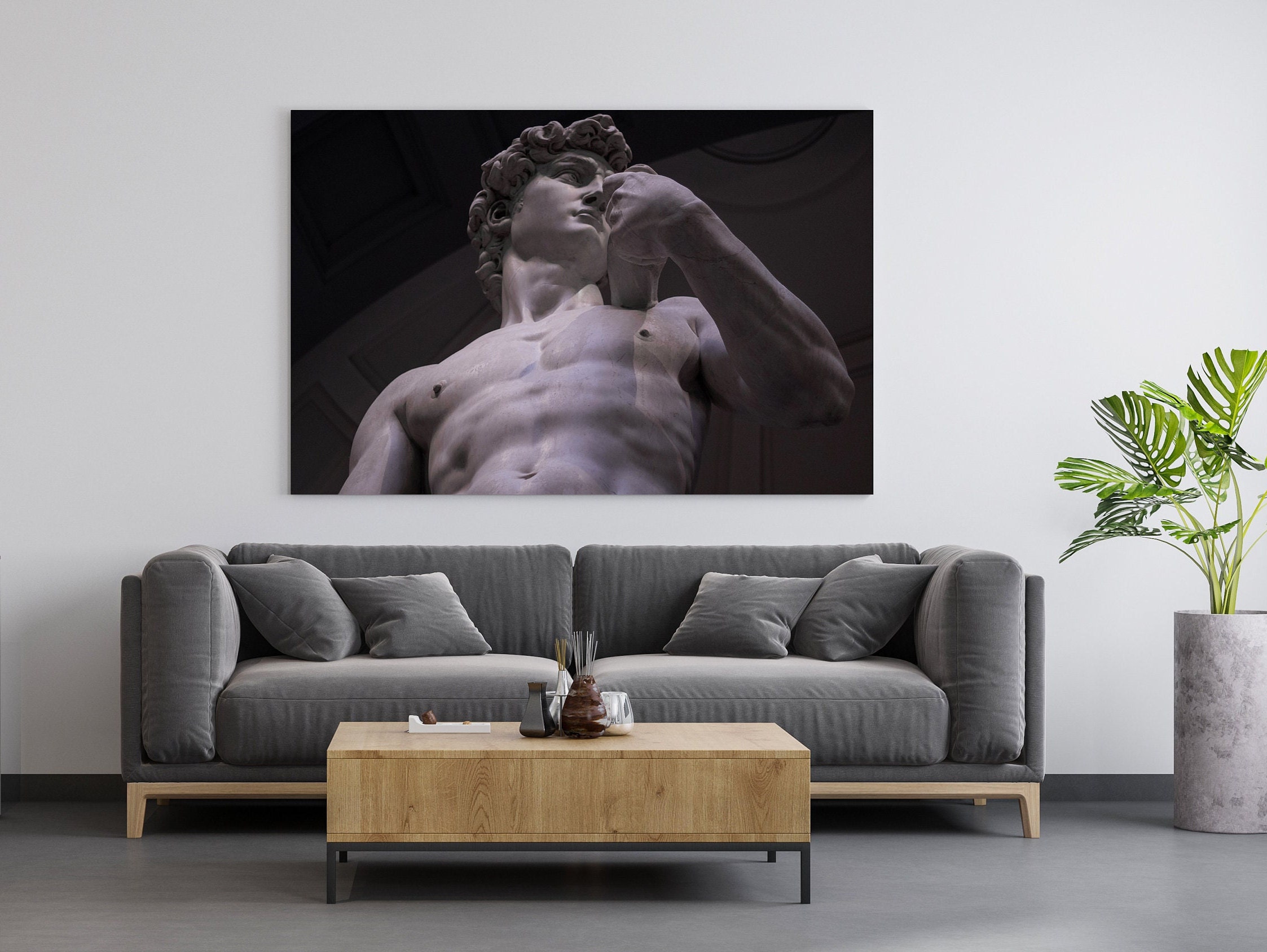 The David Canvas Wall Art Print | David Statue Print, Greek Mythology ...