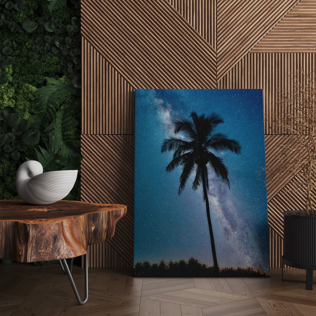 Palm Tree Canvas Print | Palm Tree Print, Palm Tree Wall Art, Palm Tree ...