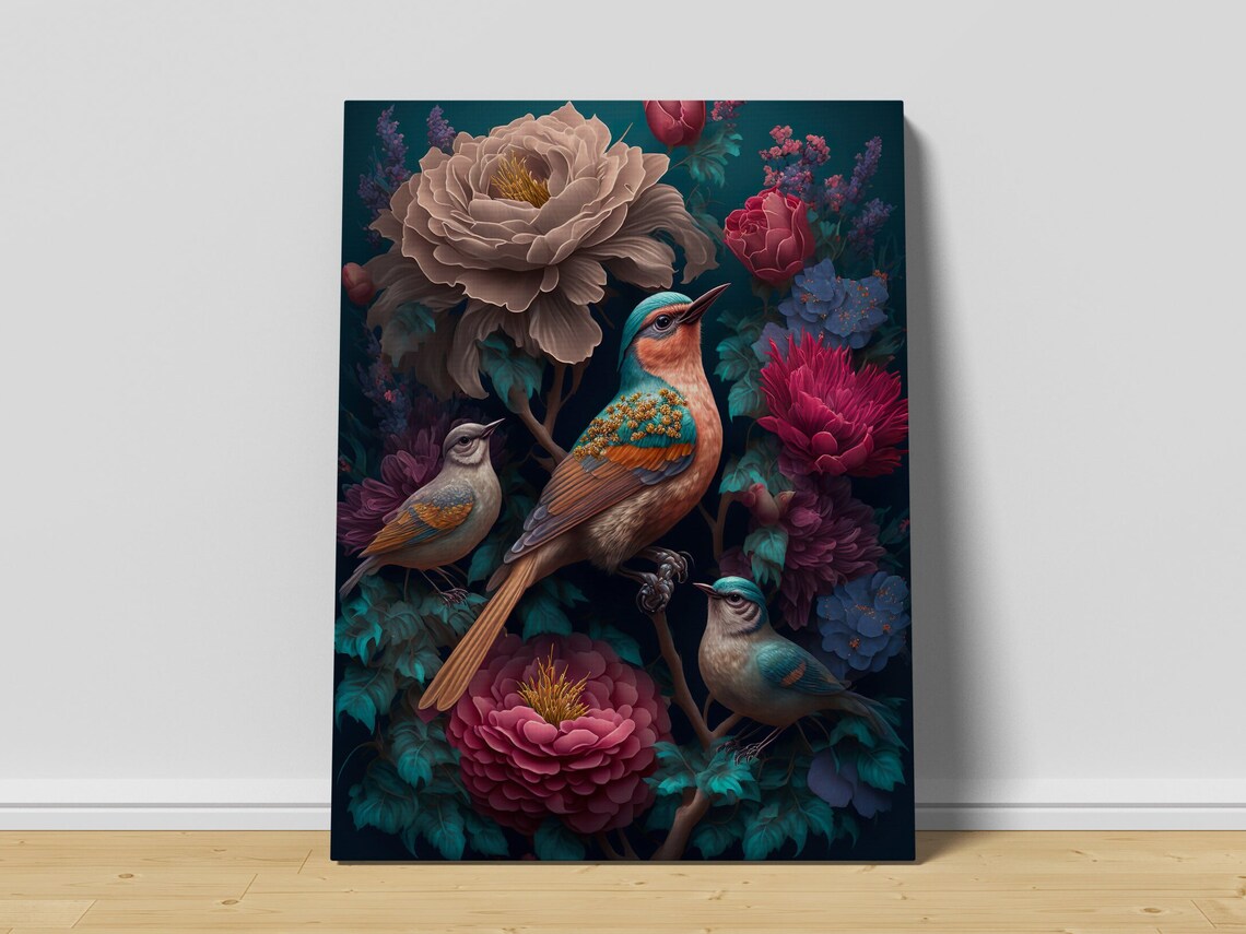 Bird Canvas Print | Bird Print, Bird Wall Art, Bird Art Print, Bird ...