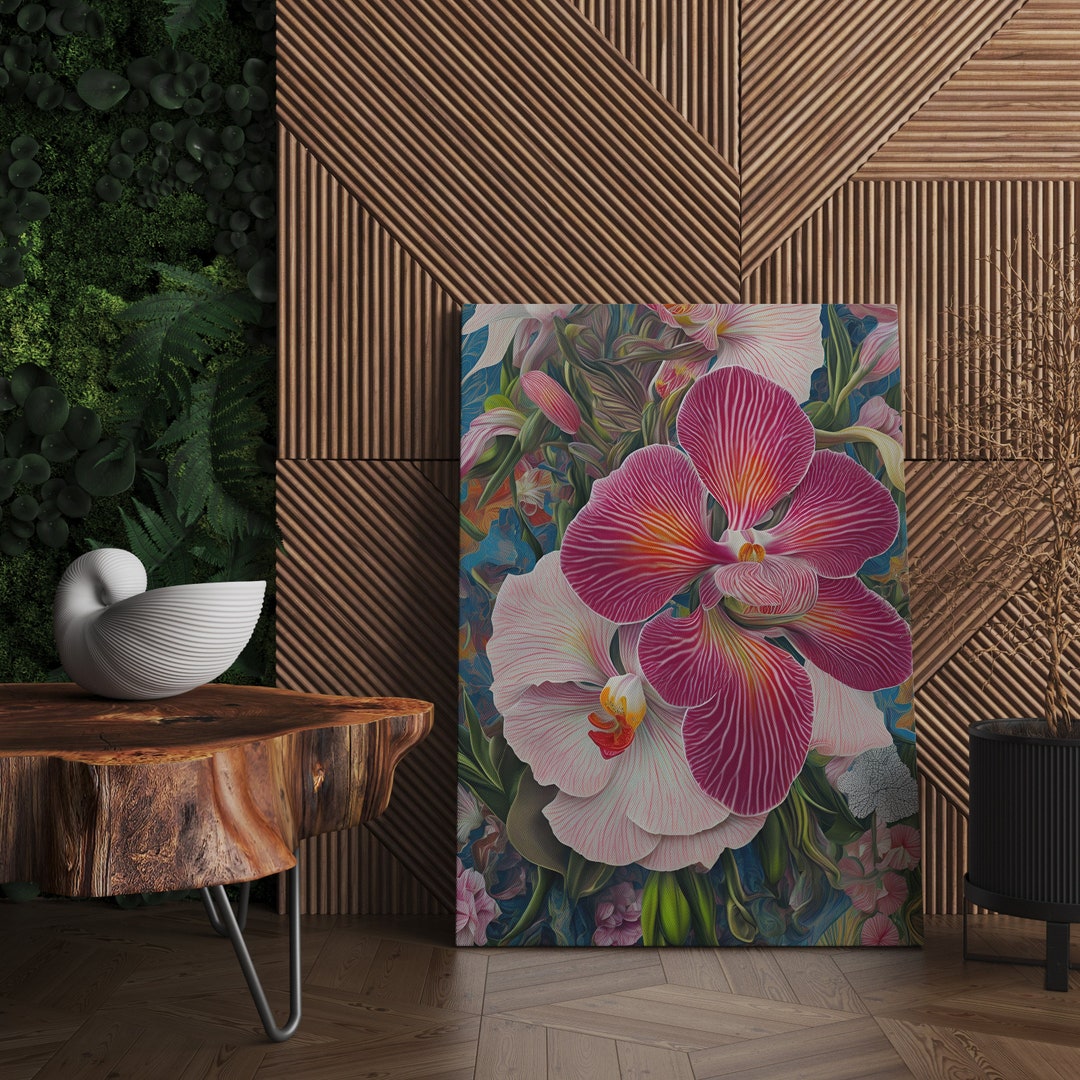 Orchid Canvas Print | Orchid Print, Orchid Art Print, Flower Canvas Art ...