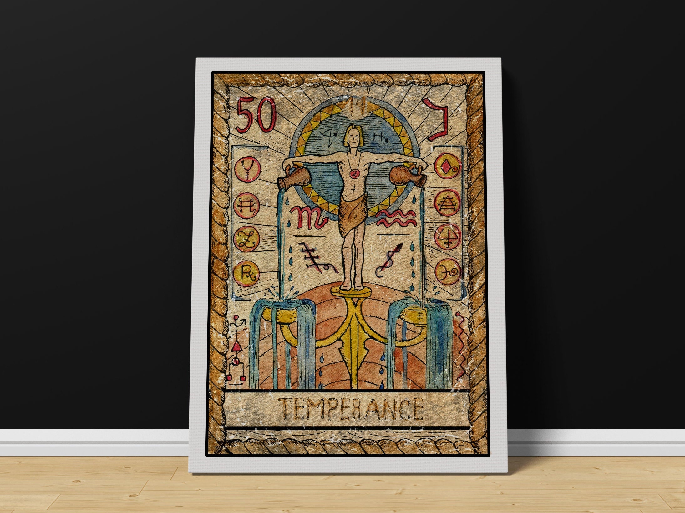 Temperance Tarot Art Nouveau