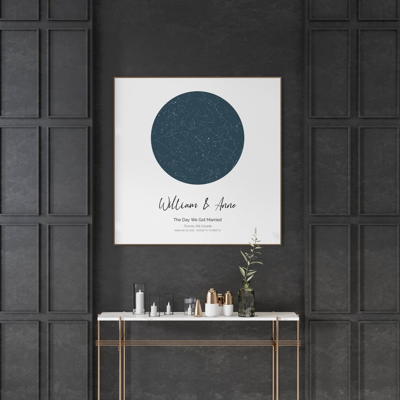 Personalized Star Map Print Custom Night Sky Print - Etsy