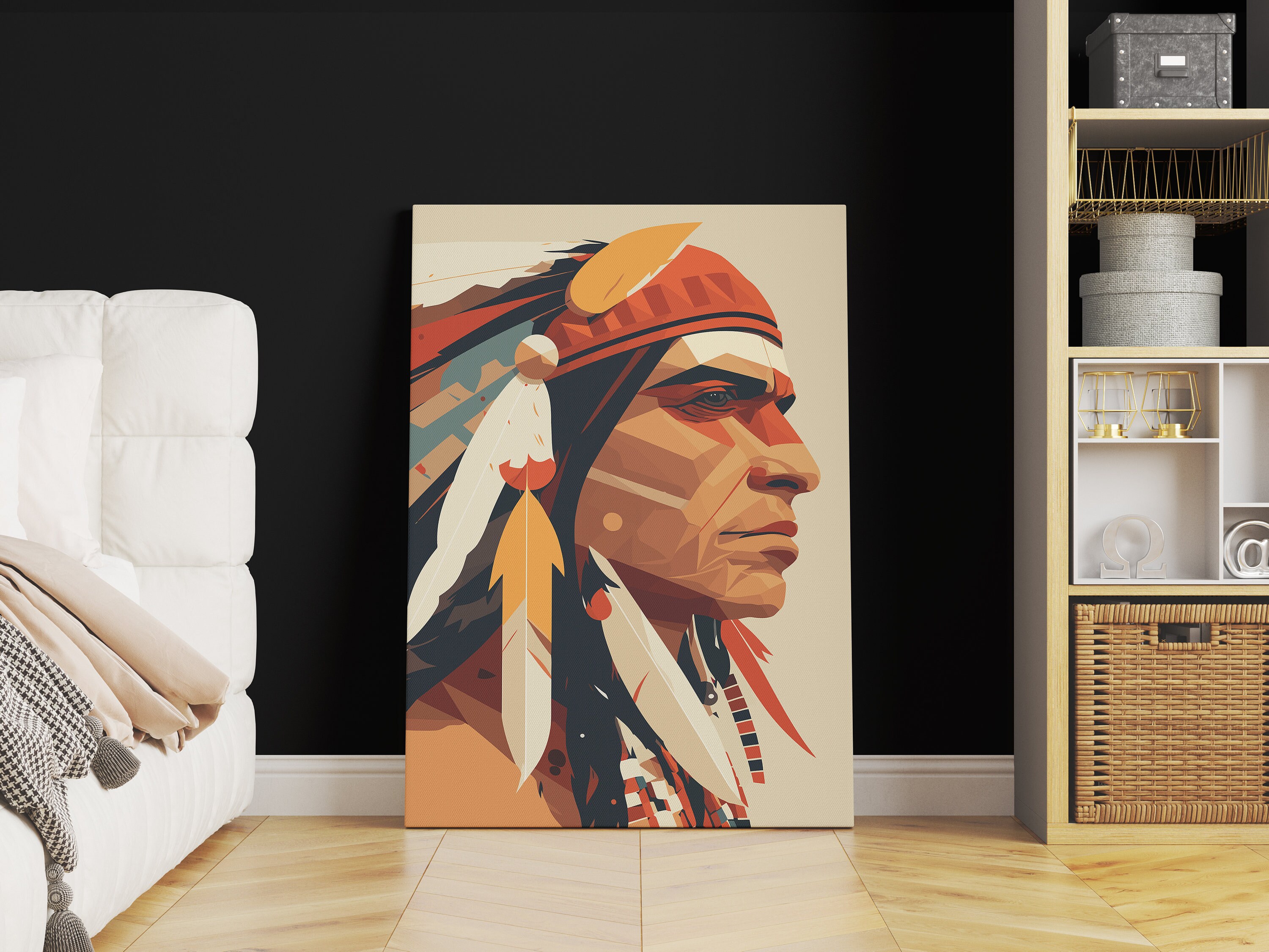 Native Art Print Canvas Native Americans Wall Art Native - Etsy Canada