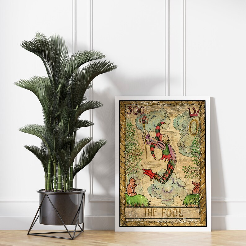 The Fool Tarot Card Canvas Wall Art Print Tarot Card the - Etsy