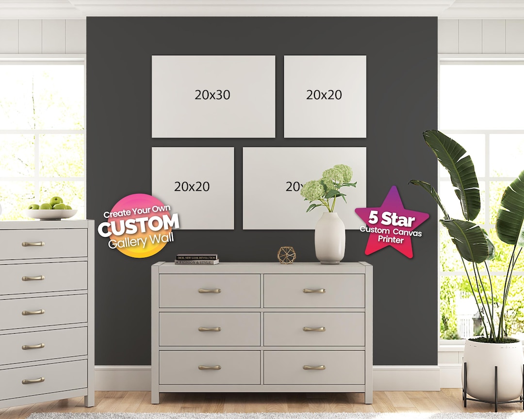 Personalized Gallery Wall Using Photo on Canvas, Create Your Own Gallery Wall With Picture ...