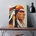 Native Art Print Canvas, Native Americans Wall Art, Native Americans ...