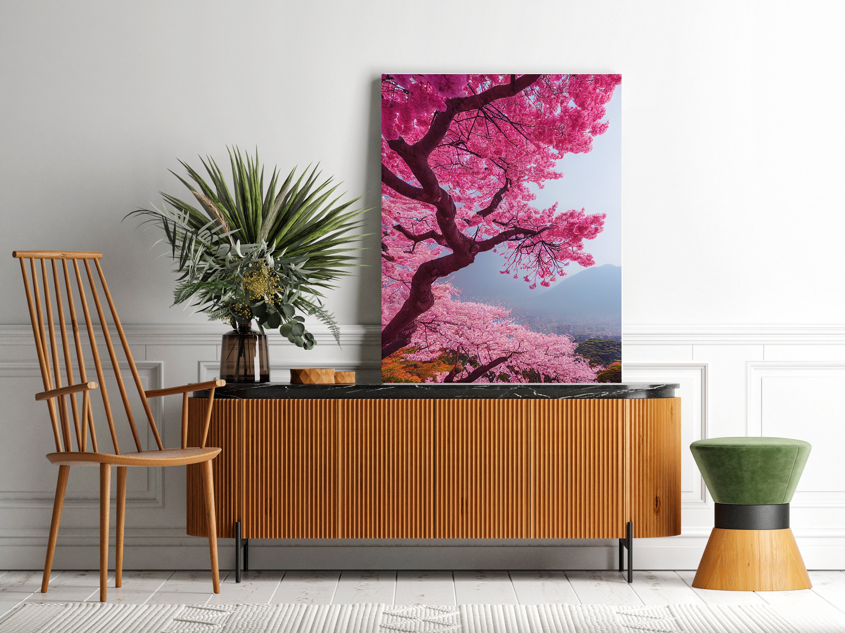 Cherry Blossom Canvas Art Print | Cherry Blossom Art Print, Cherry ...