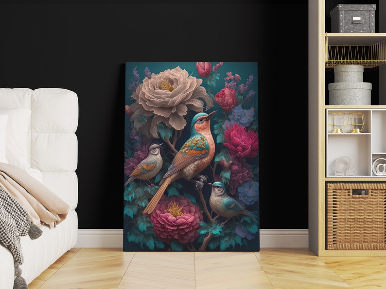 Bird Canvas Print Bird Print Bird Wall Art Bird Art Print - Etsy