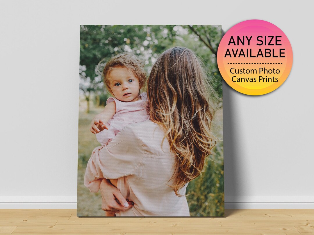 Custom Family Photo Print Canvas Art - All Sizes - Family Photo Print ...