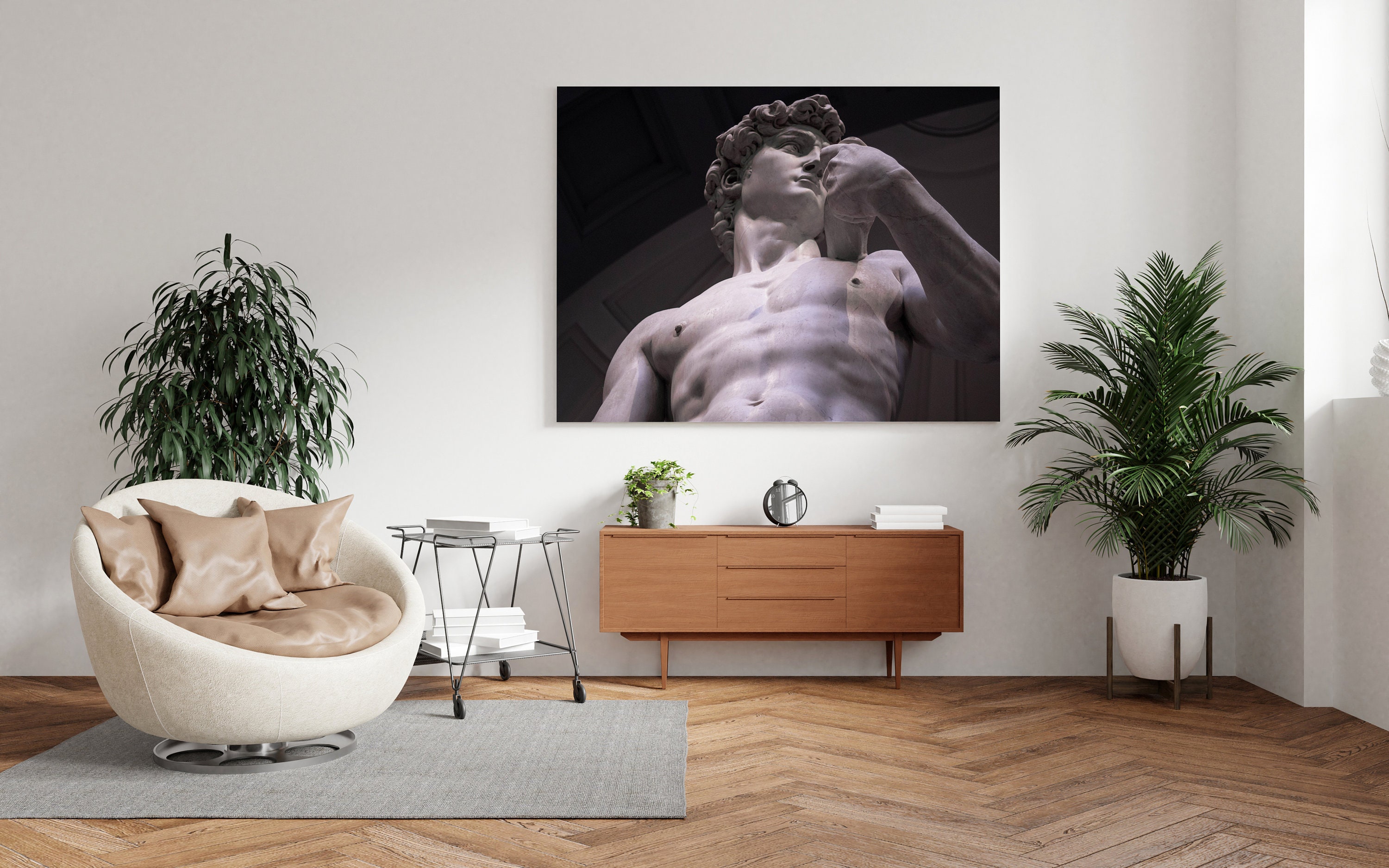 The David Canvas Wall Art Print | David Statue Print, Greek Mythology ...