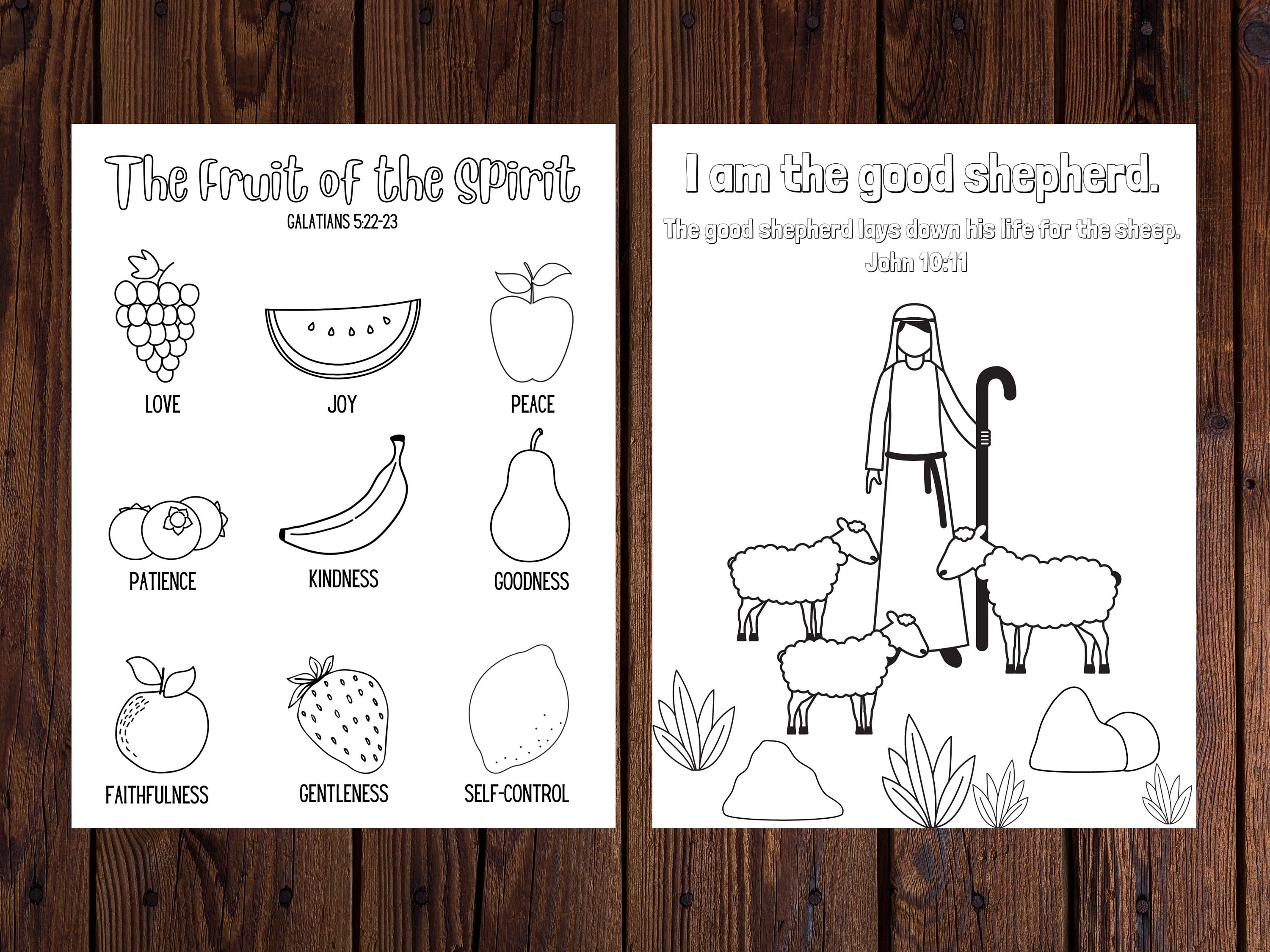 Bible Coloring Sheets Printable - Etsy