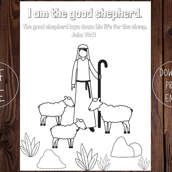 Jesus the Good Shepherd - Etsy