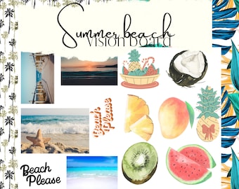 Beach Vision Board - Etsy