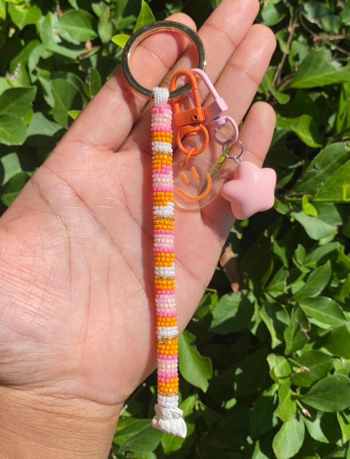 Native American Beaded Keychain, Native Lanyard, Beaded Keychain ...