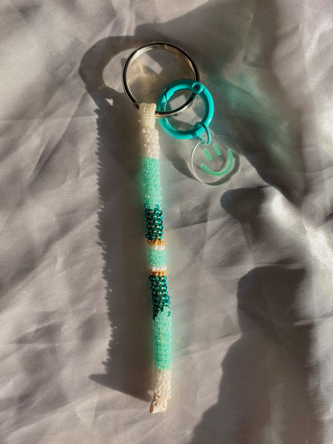 Native American Beaded Keychain, Native Lanyard, Beaded Keychain ...