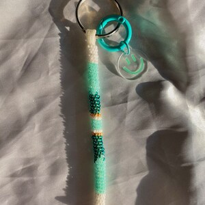 Native American Beaded Keychain, Native Lanyard, Beaded Keychain ...