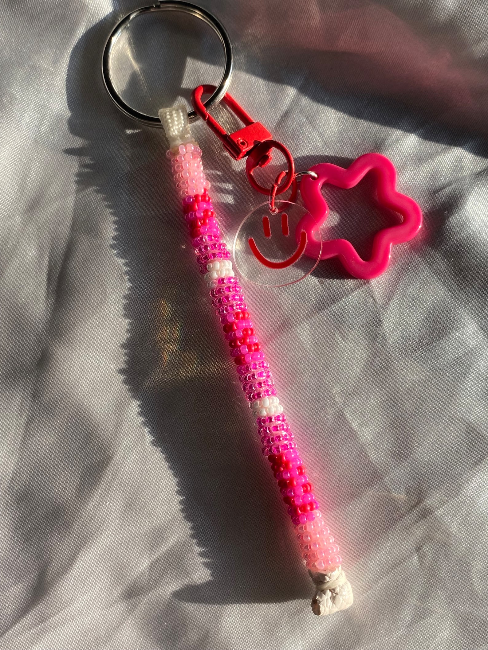 Native American Beaded Keychain, Native Lanyard, Beaded Keychain ...