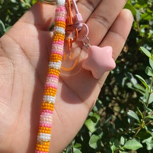 Native American Beaded Keychain, Native Lanyard, Beaded Keychain ...
