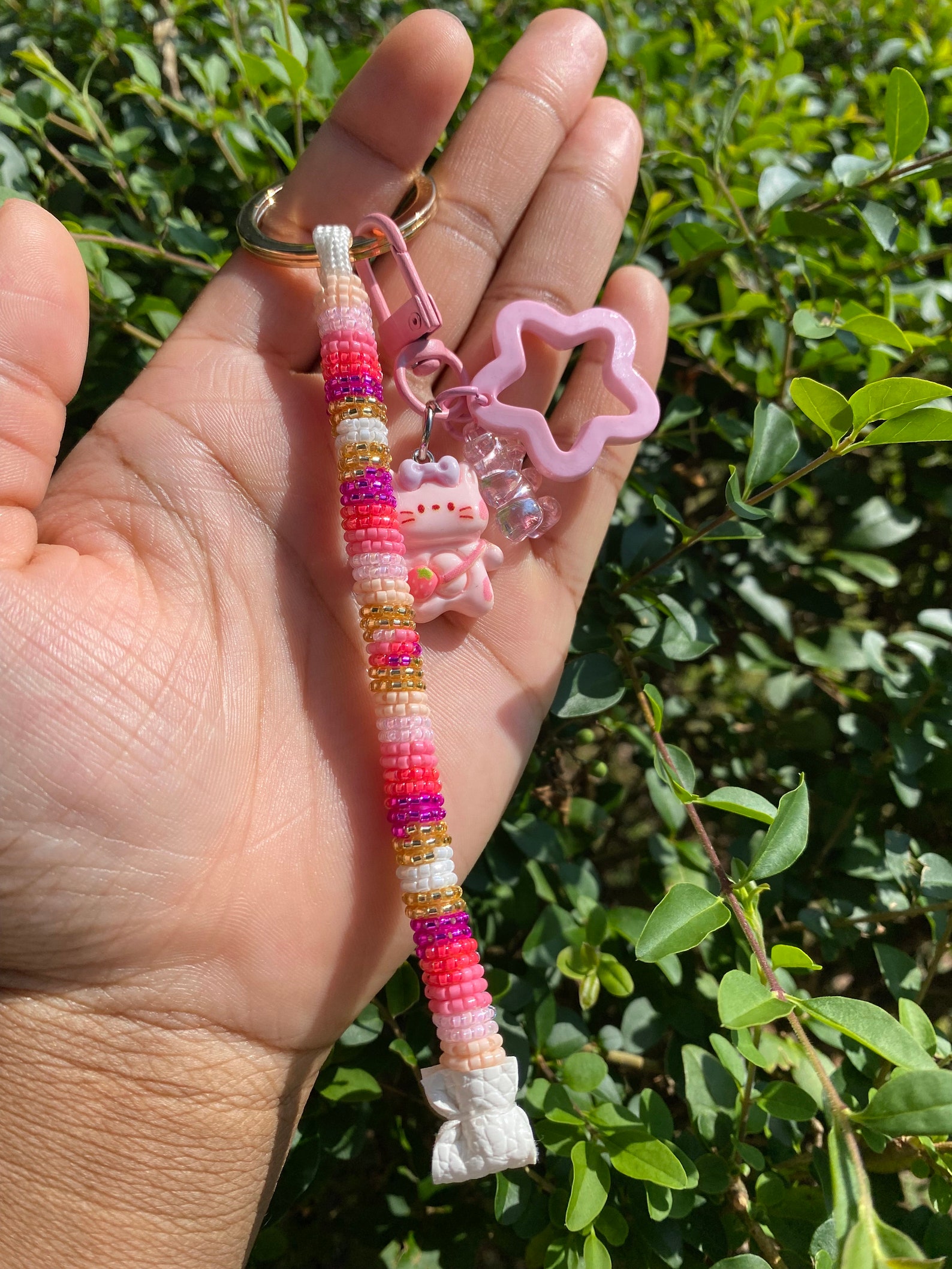 Native American Beaded Keychain, Native Lanyard, Beaded Keychain ...