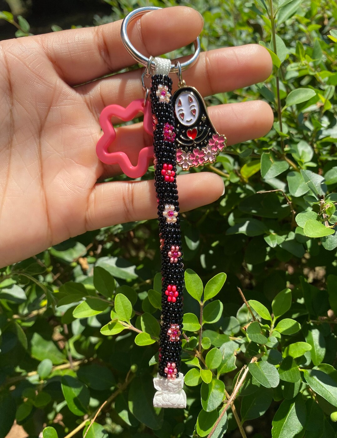 Native American Beaded Keychain, Native Lanyard, Beaded Keychain ...