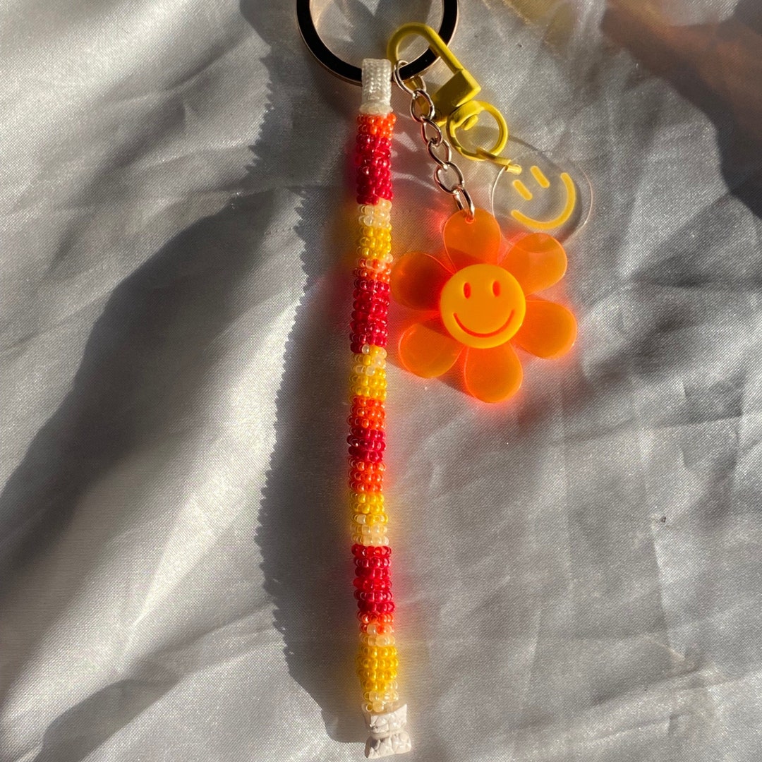 Native American Beaded Keychain, Native Lanyard, Beaded Keychain, Handmade Keychain, Native Made ...
