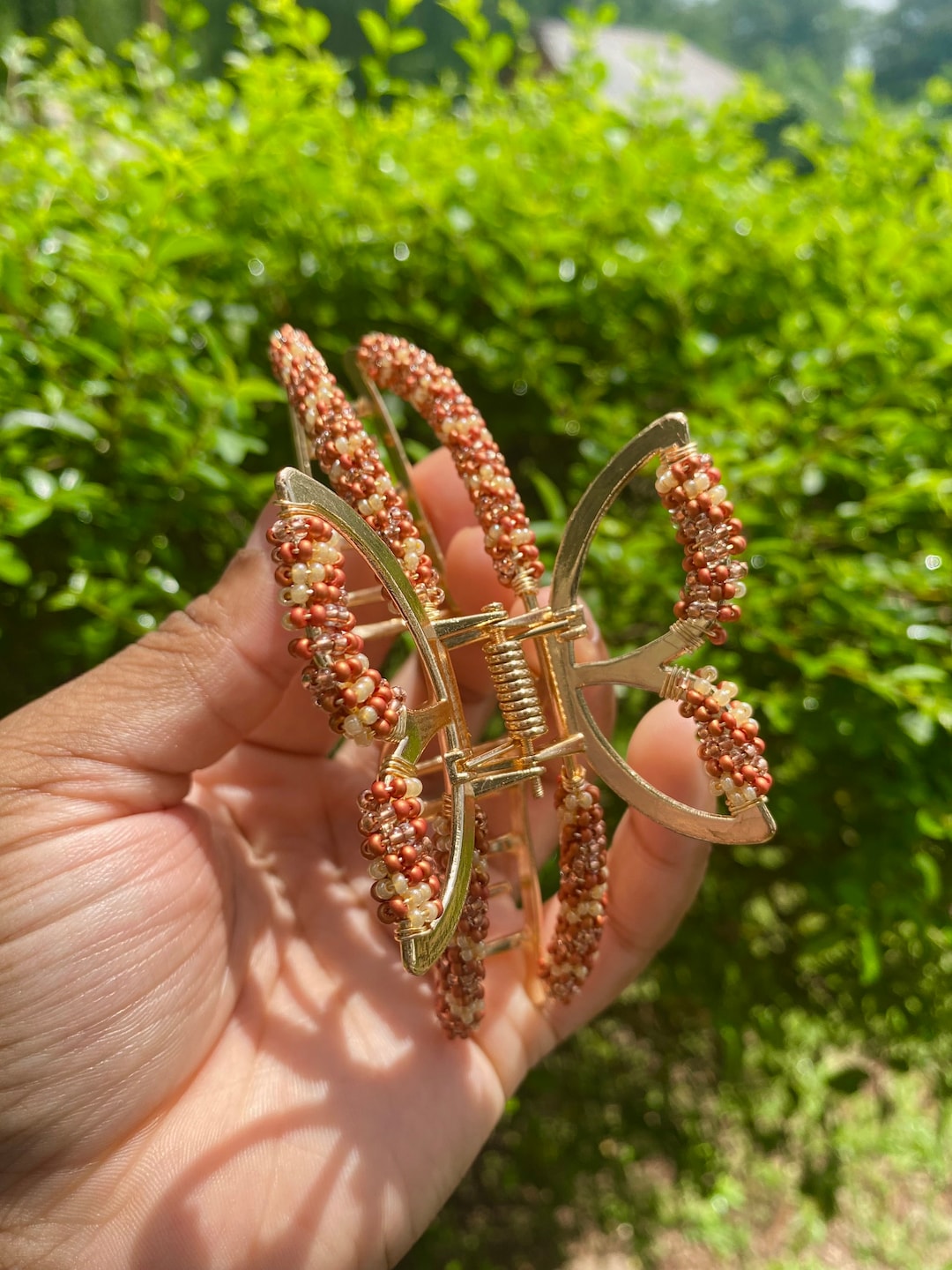 Native Beaded Hair Clip, Claw Clip, Native American, Native Hair Clip ...