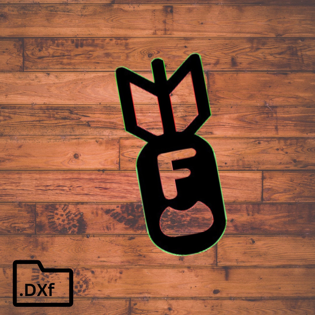 F Bomb Bottle Opener .dxf .jpg Digital Download File (personal and ...