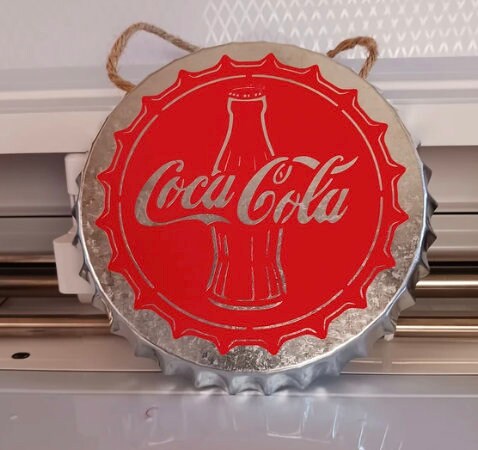 Coca Cola Bottle Cap Sign