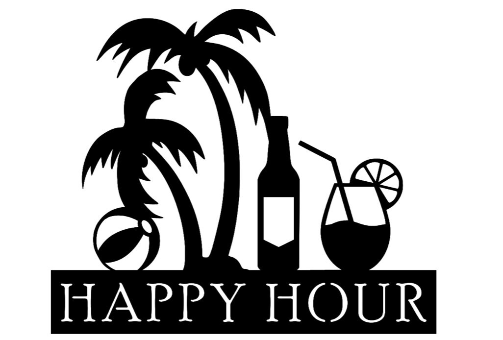 Happy Hour Sign .dxf,.svg, .jpg,png File Digital Download (personal and ...