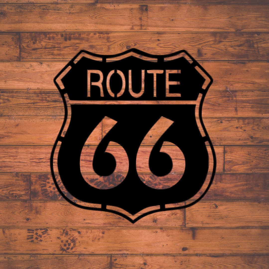 Get Your Kicks on Route 66 .dxf File (personal and Commercial Use ...