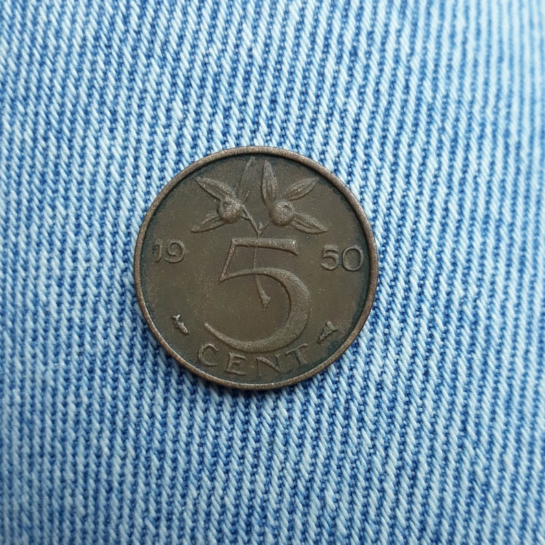 5 cents Pays-Bas 1950 - Etsy France