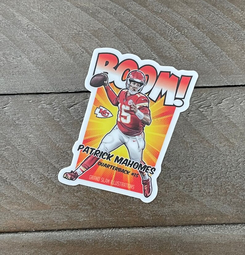 Patrick Mahomes Boom Sticker - Etsy