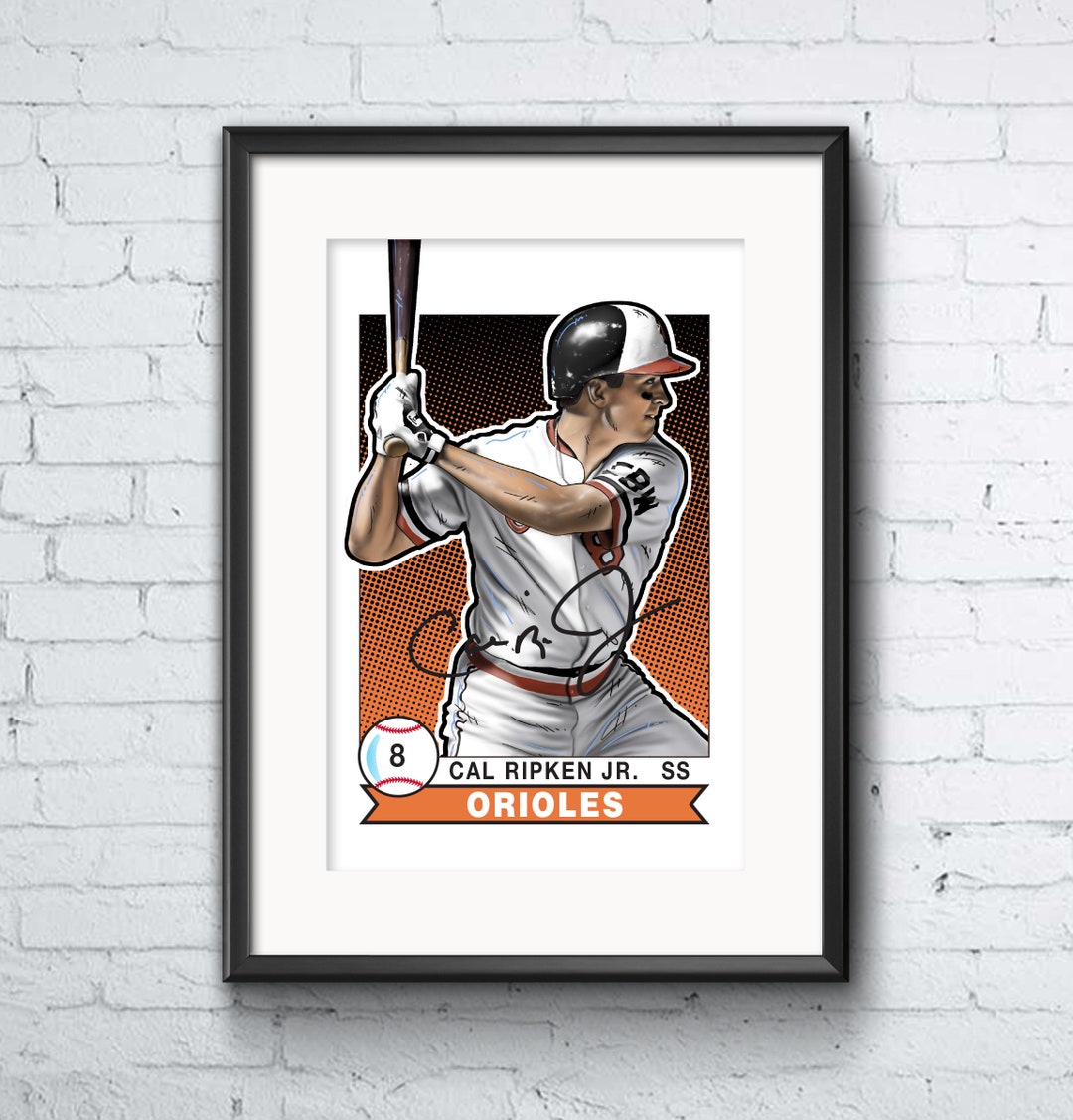 Cal Ripken Jr Illustration Print Poster Art - Etsy