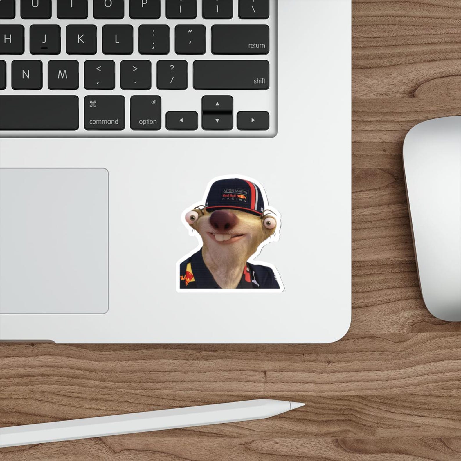 Max Verstappen as Sid the Sloth Die-cut Sticker for Water Bottles - F1 ...