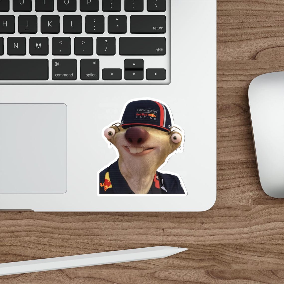Max Verstappen as Sid the Sloth Die-cut Sticker for Water Bottles - F1 ...