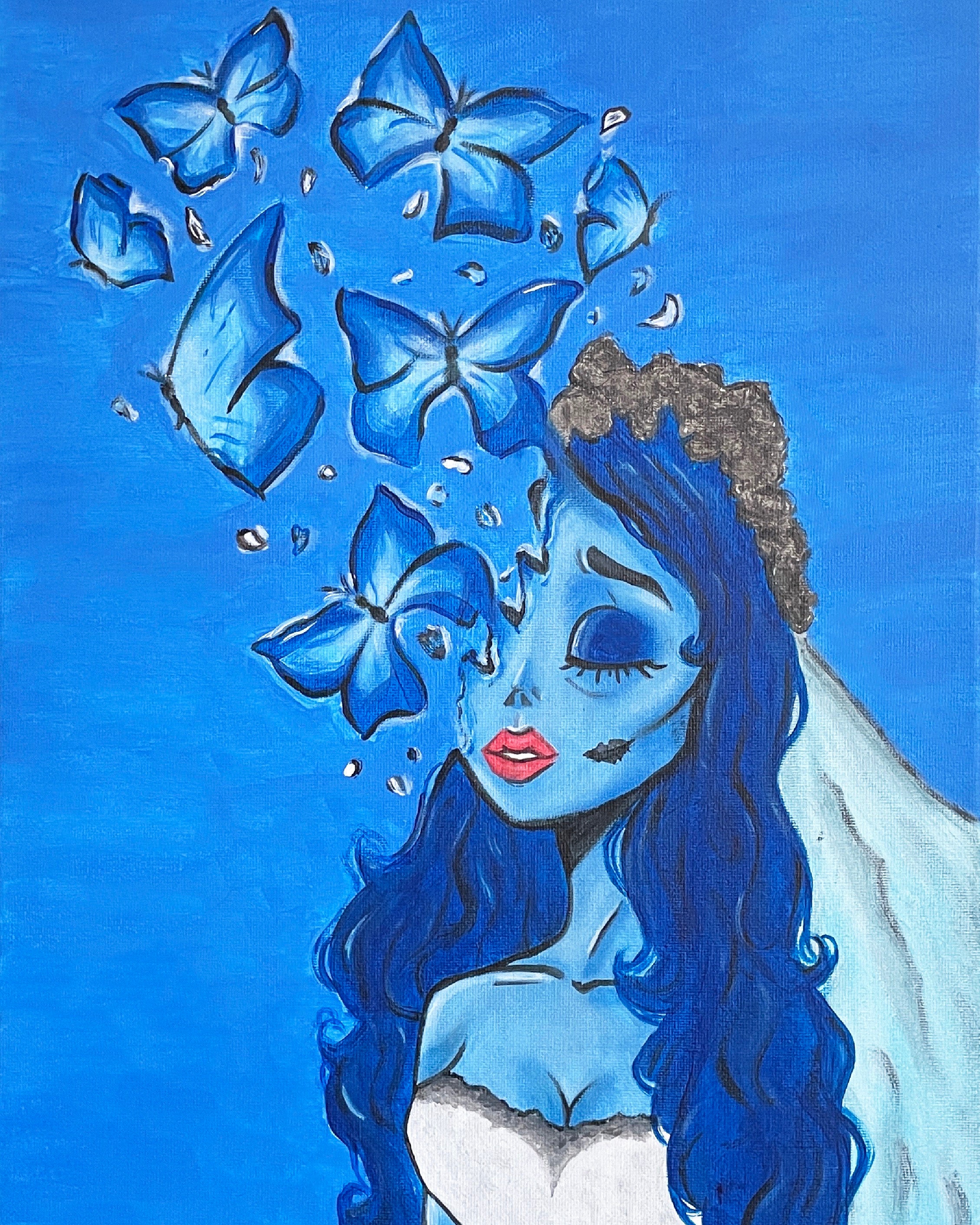 Corpse Bride-handmade Acrylic Painting - Etsy