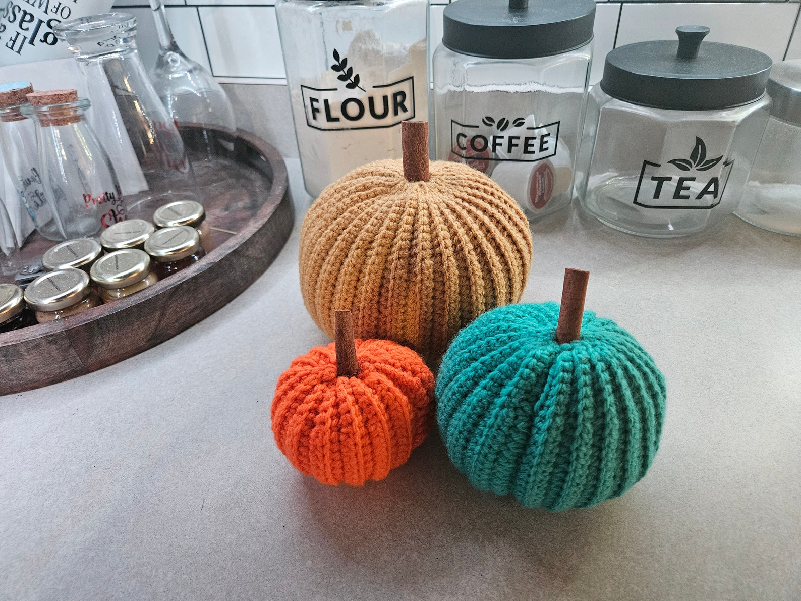Homemade Crocheted Pumpkins - Etsy